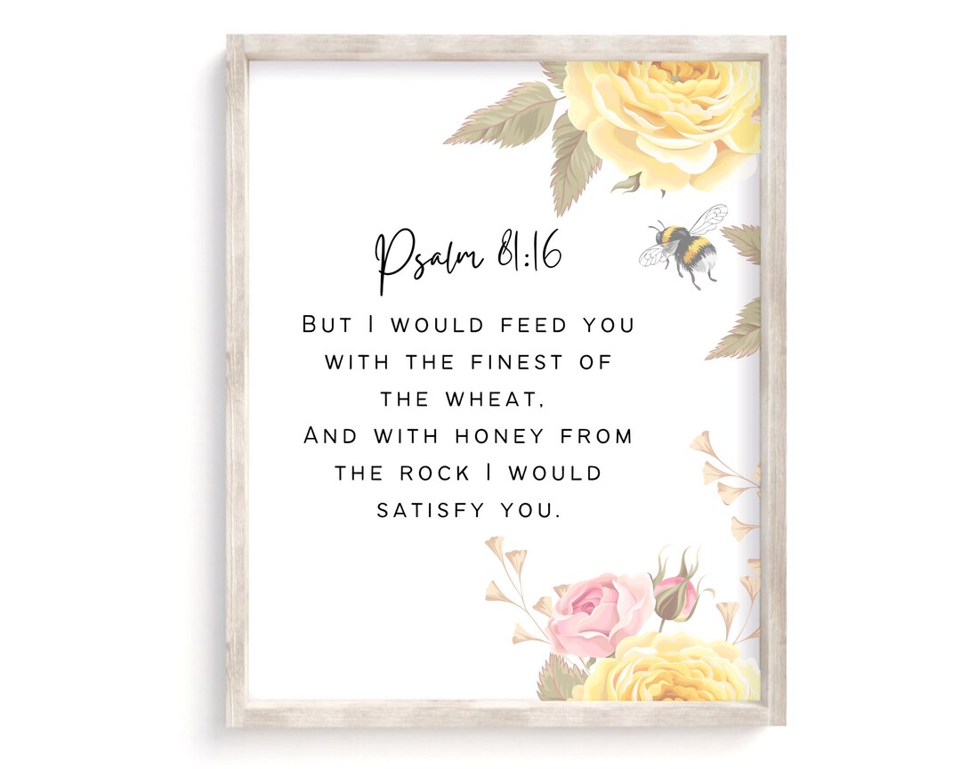 Bible Verse About Honey In The Rock - Eternal Bible