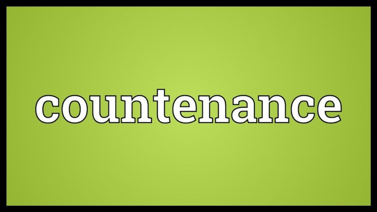 What Does Countenance Mean In The Bible - Eternal Bible