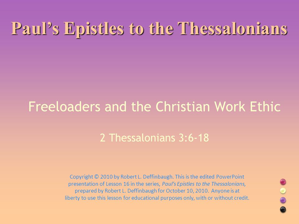 What Does The Bible Say About Freeloaders - Eternal Bible